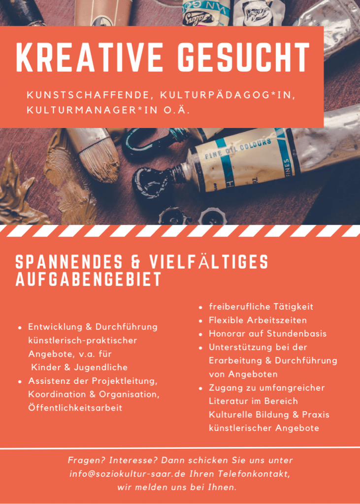 Kreative gesucht! - PopRat Saarland e.V.